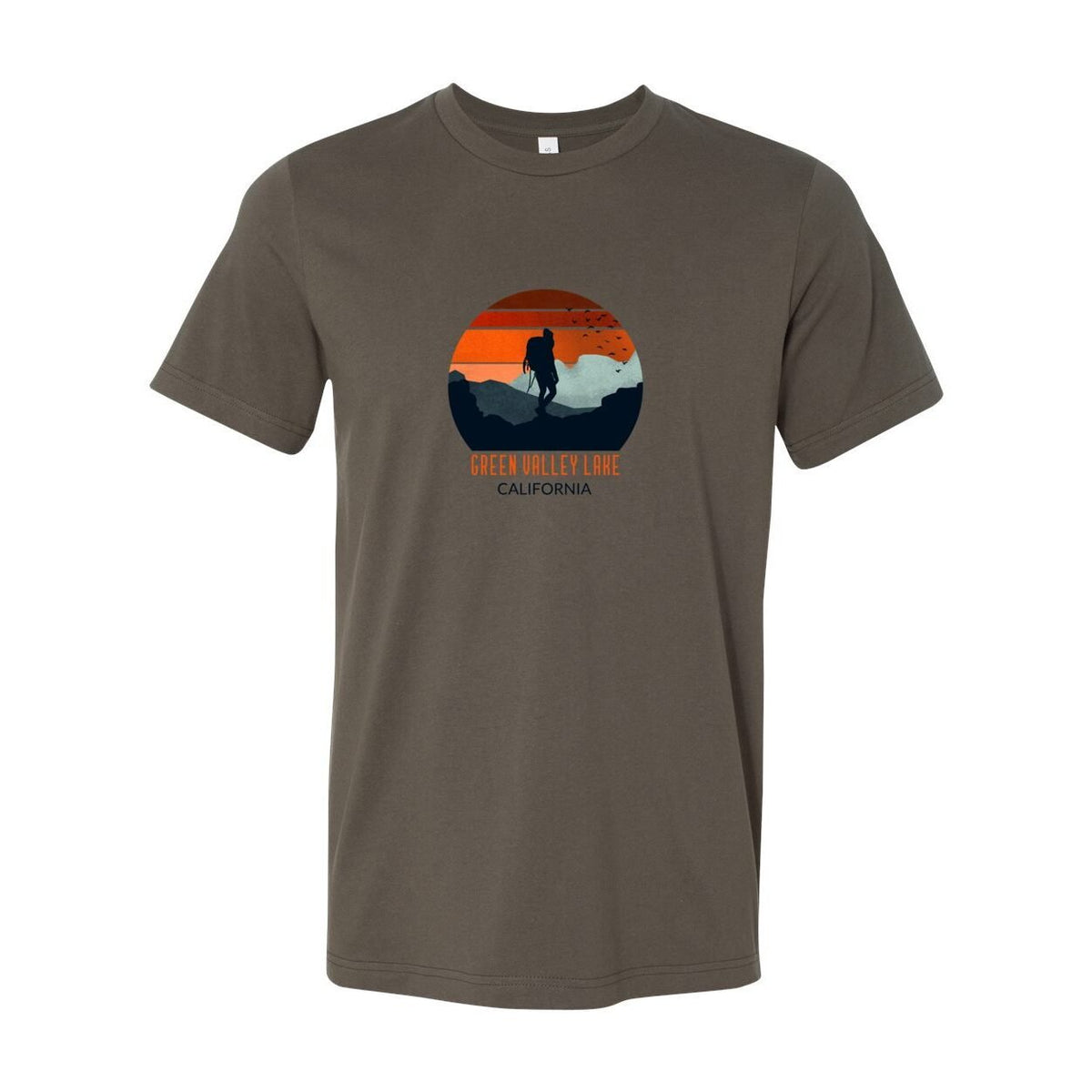 Green Valley Lake Backpacker Sunset - Unisex Jersey T – Wears The Mountain