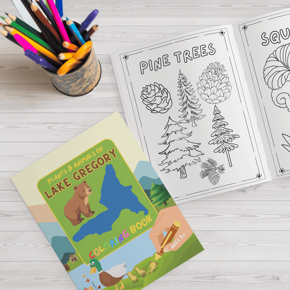 Plants and Animals of Lake Gregory - Coloring Book (Ages 2+) – Wears ...