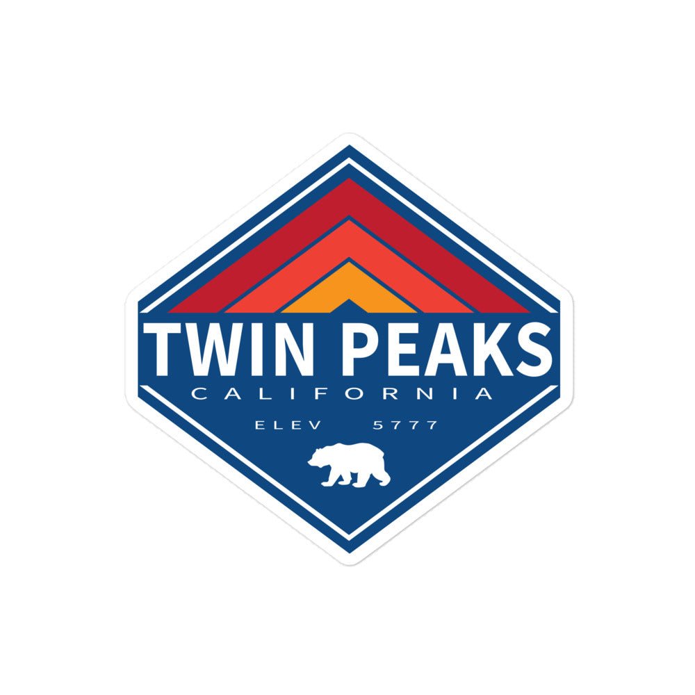 Twin Peaks Retro Diamond - Sticker – Wears The Mountain